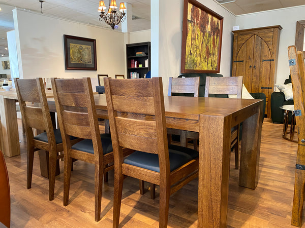 LUDWIK STYL Novum Set (Table+6 chairs) 100% solid oak – IDEA Furniture, Co.